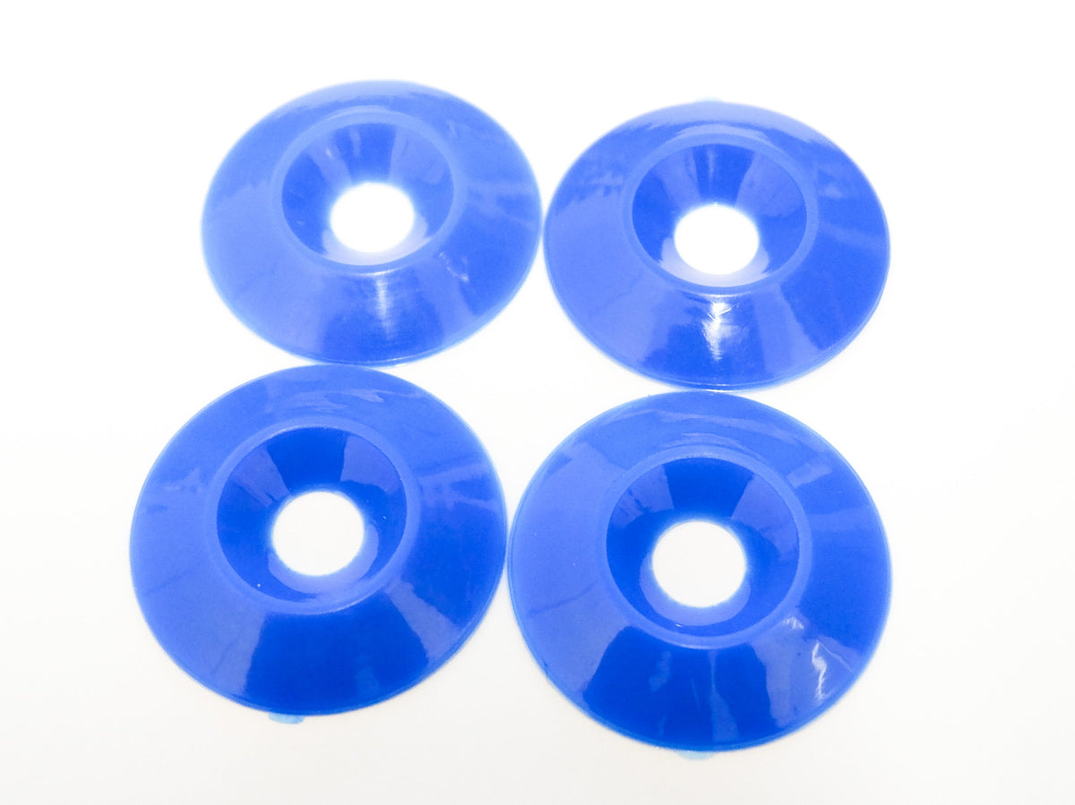 Nylon M8 x 32mm CSK Countersunk Lightweight Seat Washers Blue ...