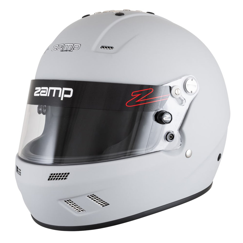 Zamp RZ 57V Matte Grey Helmet — Motorsport Supplies