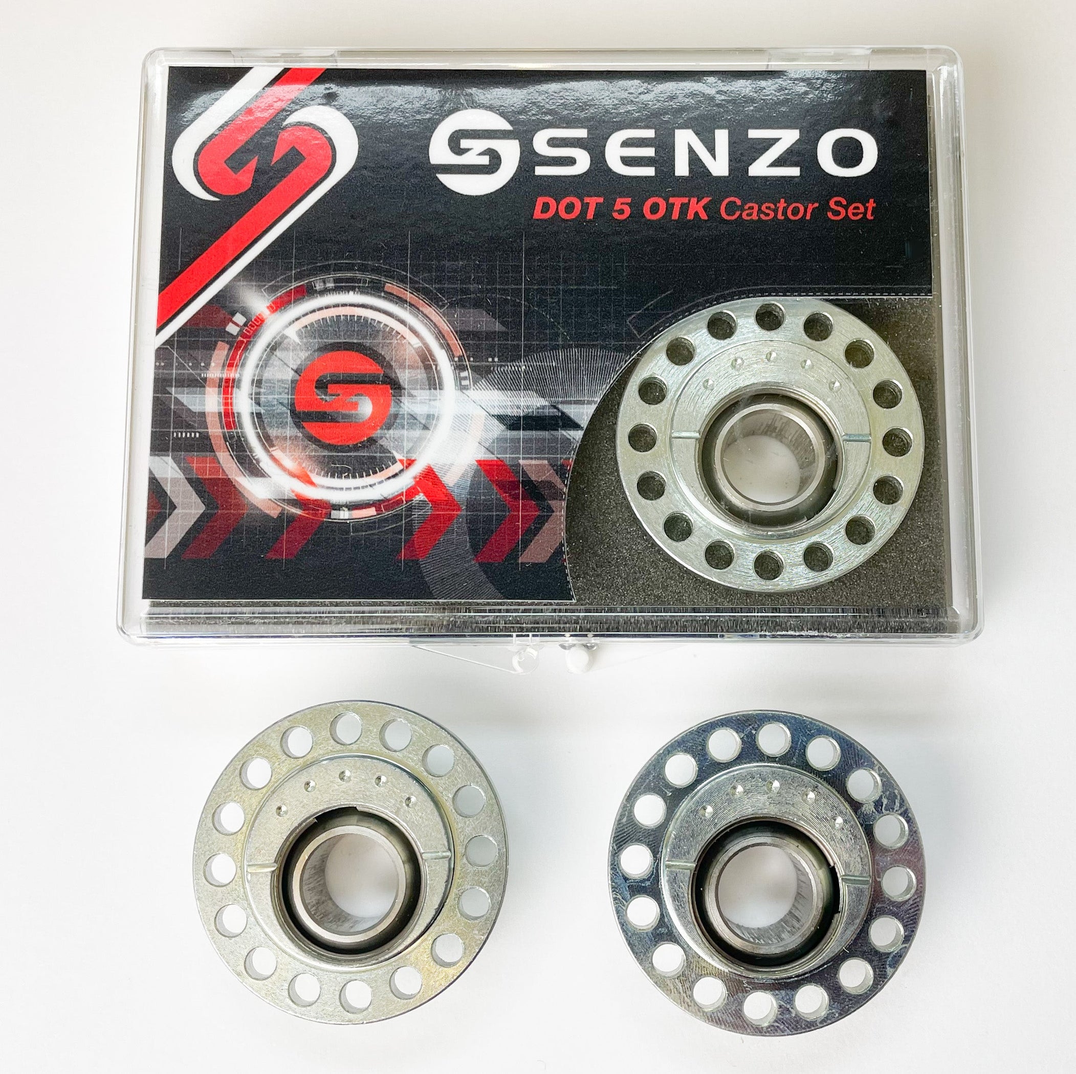 Senzo OTK Tony Kart Special DOT 5 Castor Adjuster Pair — Motorsport ...