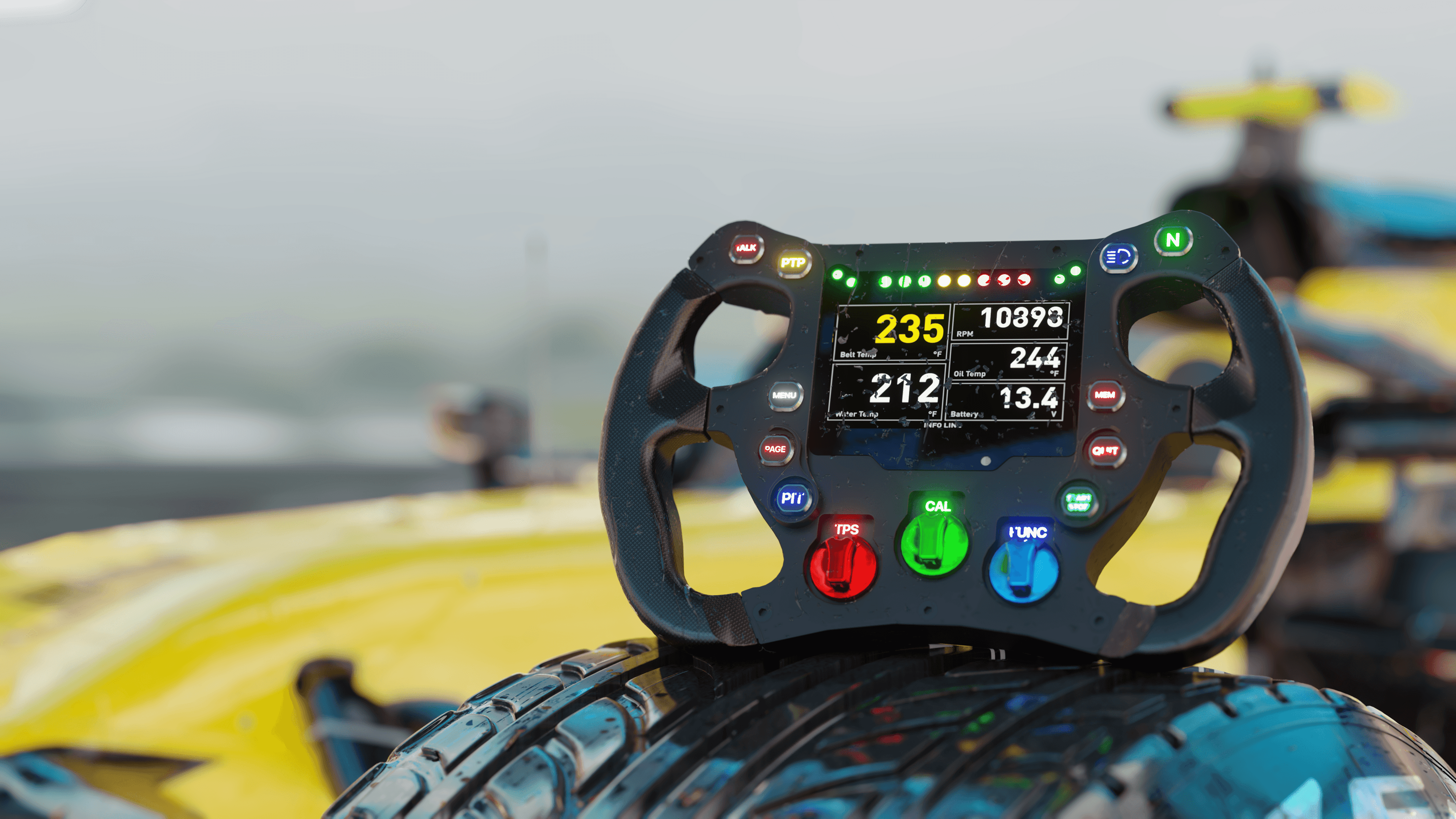 AiM Formula Steering Wheel 4 280mm — Motorsport Supplies