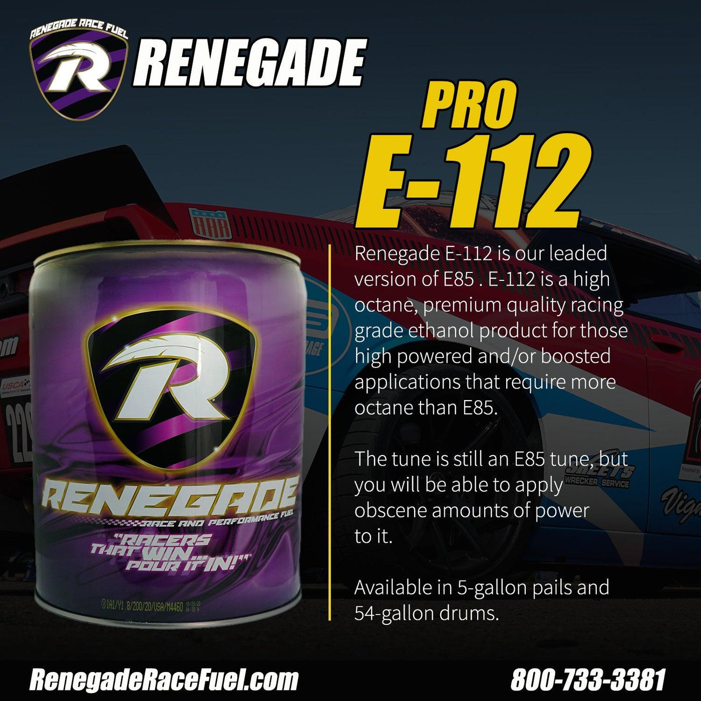 Renegade E112 Ethanol Race Fuel — Motorsport Supplies