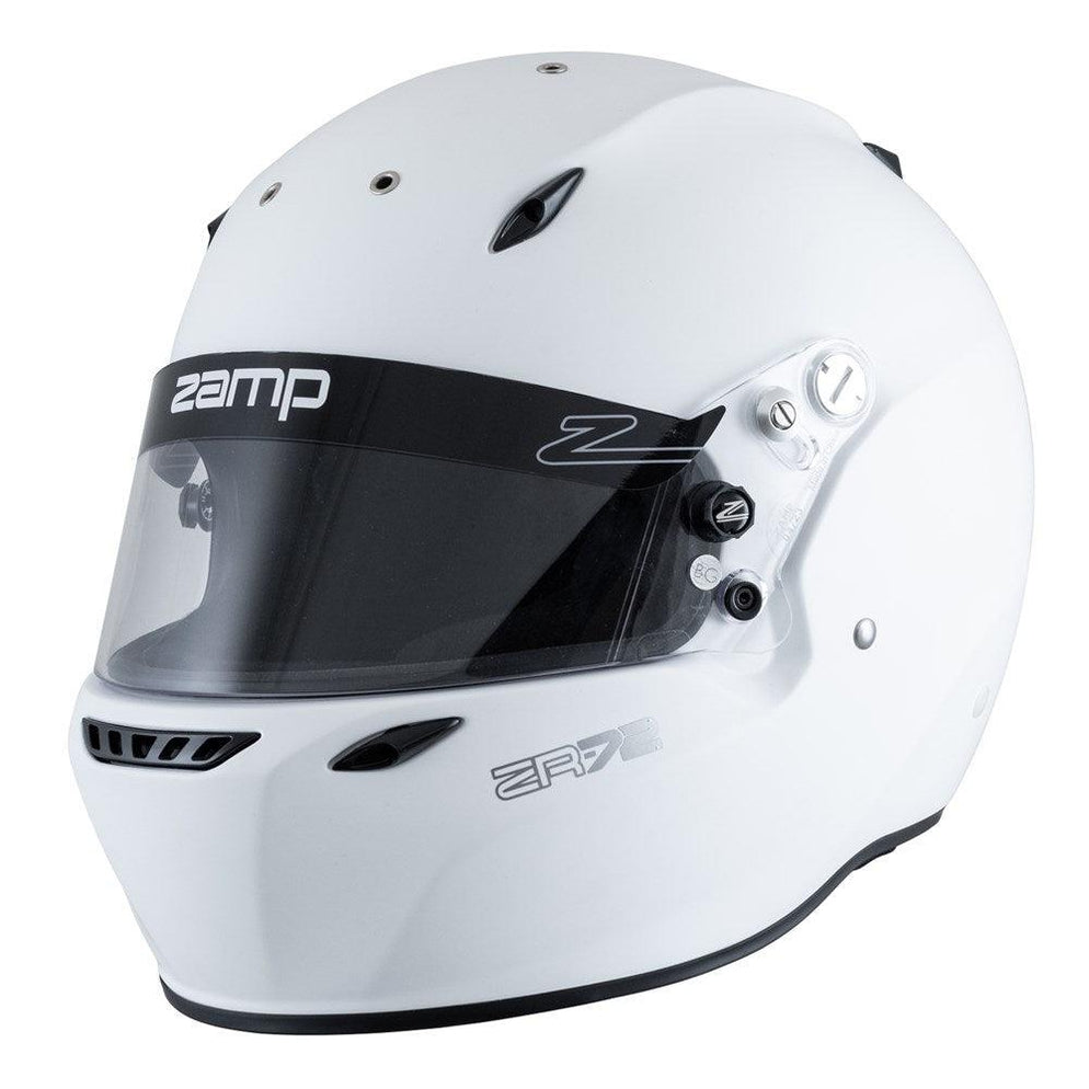 Zamp ZR-72 White Helmet — Motorsport Supplies