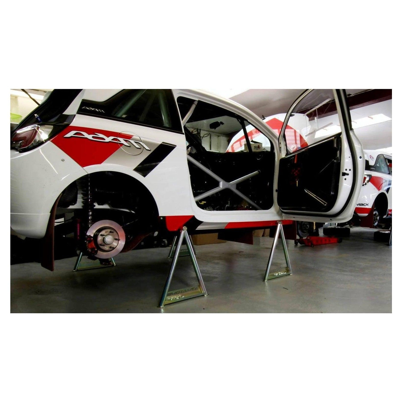 WRC Works Spec Car Sill Stands Set 20/25 mm Pin — Motorsport Supplies