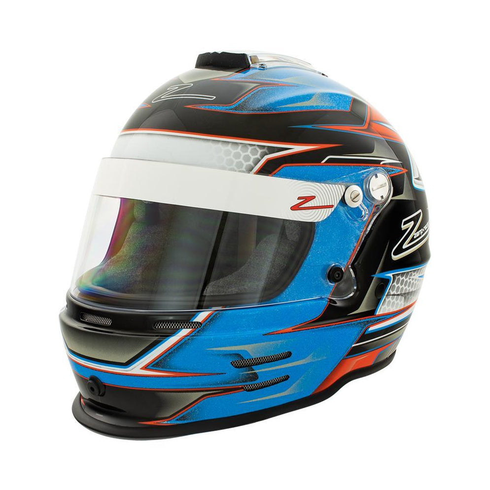 Zamp RZ 42 Youth Helmet Blue / Orange — Motorsport Supplies