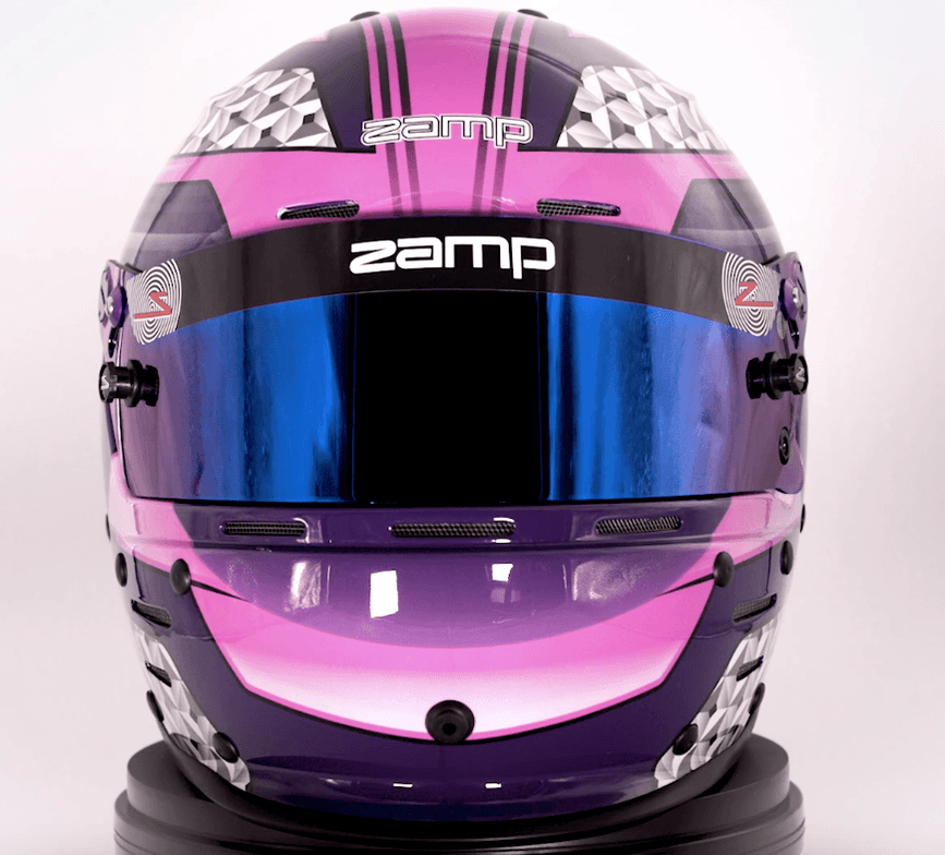 Zamp RZ 62 Helmet Pink / Purple — Motorsport Supplies
