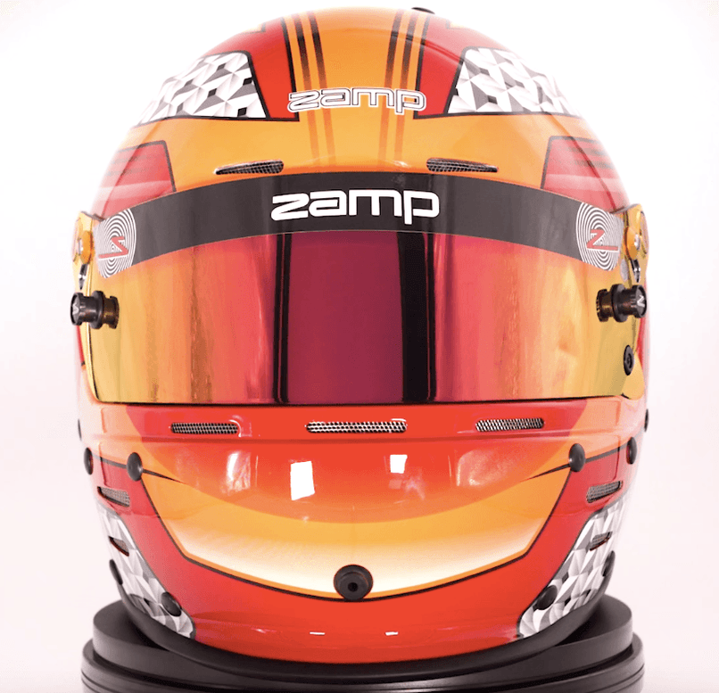 Zamp RZ 62 Helmet Red / Orange — Motorsport Supplies