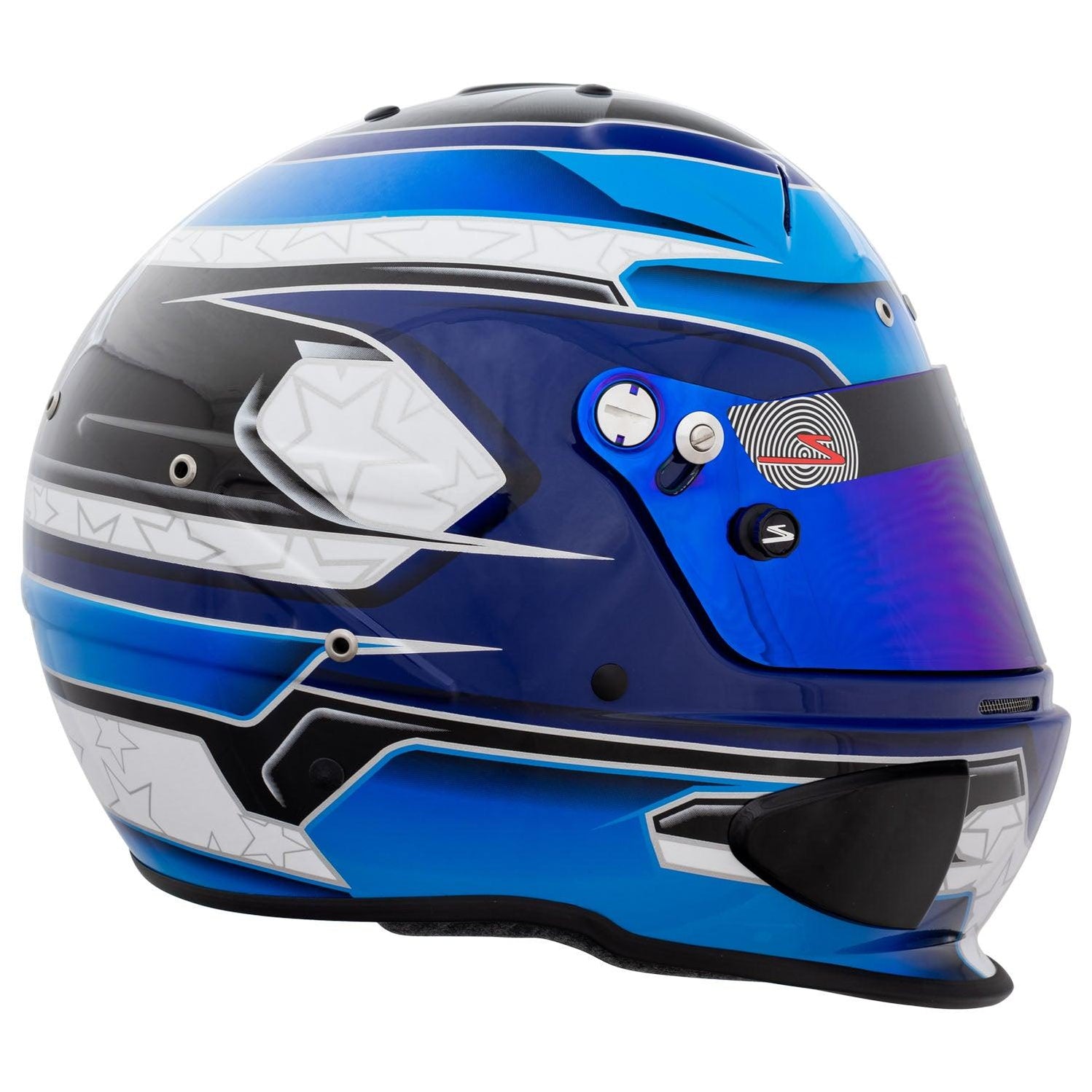 Zamp RZ 70E Switch Blue / Light Blue Helmet — Motorsport Supplies