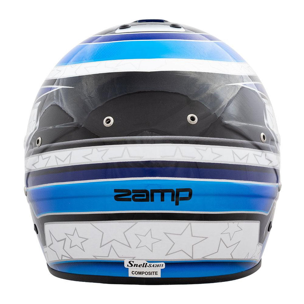 Zamp RZ 70E Switch Blue / Light Blue Helmet — Motorsport Supplies