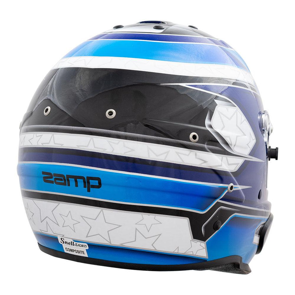 Zamp RZ 70E Switch Blue / Light Blue Helmet — Motorsport Supplies