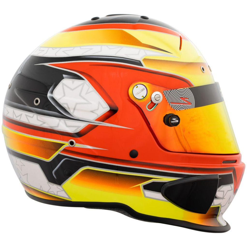 Zamp RZ 70E Switch Orange / Yellow Helmet — Motorsport Supplies