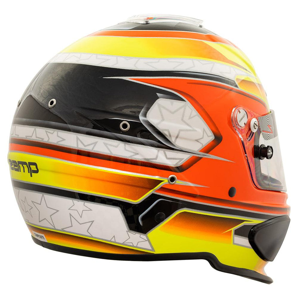 Zamp RZ 70E Switch Orange / Yellow Helmet — Motorsport Supplies
